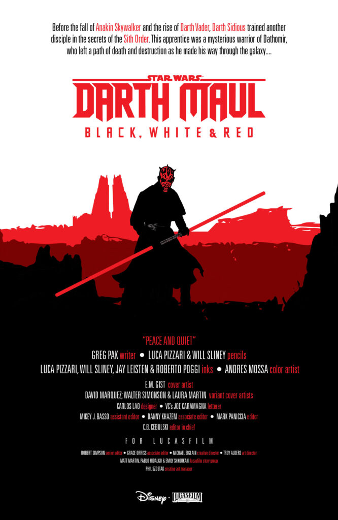 Star Wars - Darth Maul - Black, White & Red 004 (2024)